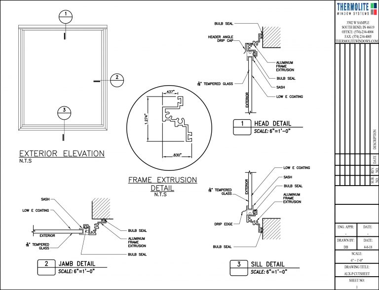 Thermolite Windows Cut Sheets - Thermolite Windows